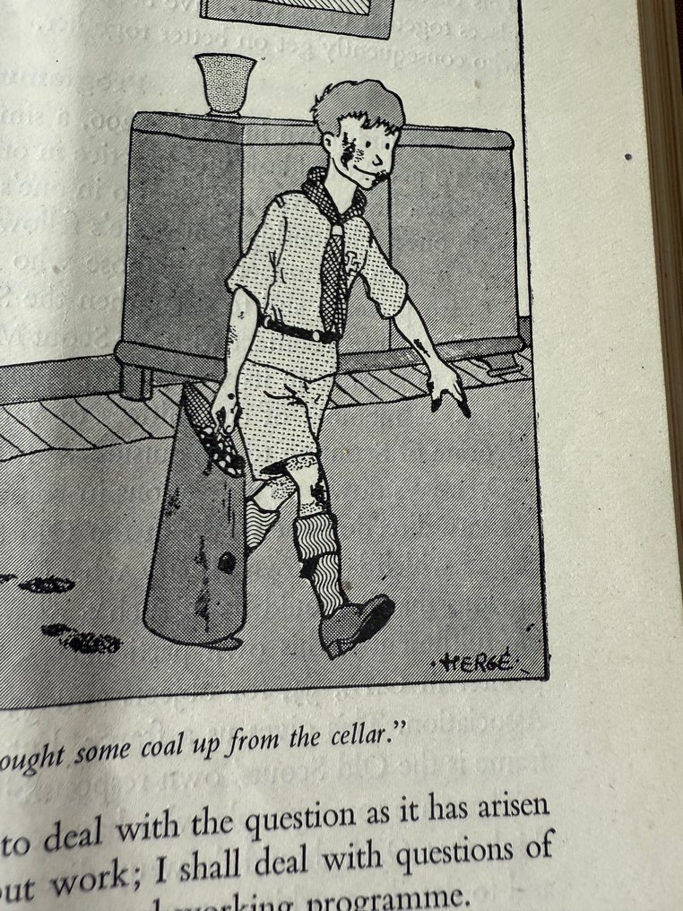 Tintin - Album 360 pages « JAMBOREE 1948 »avec illustrations Calendrier Scout Dessinées par ...