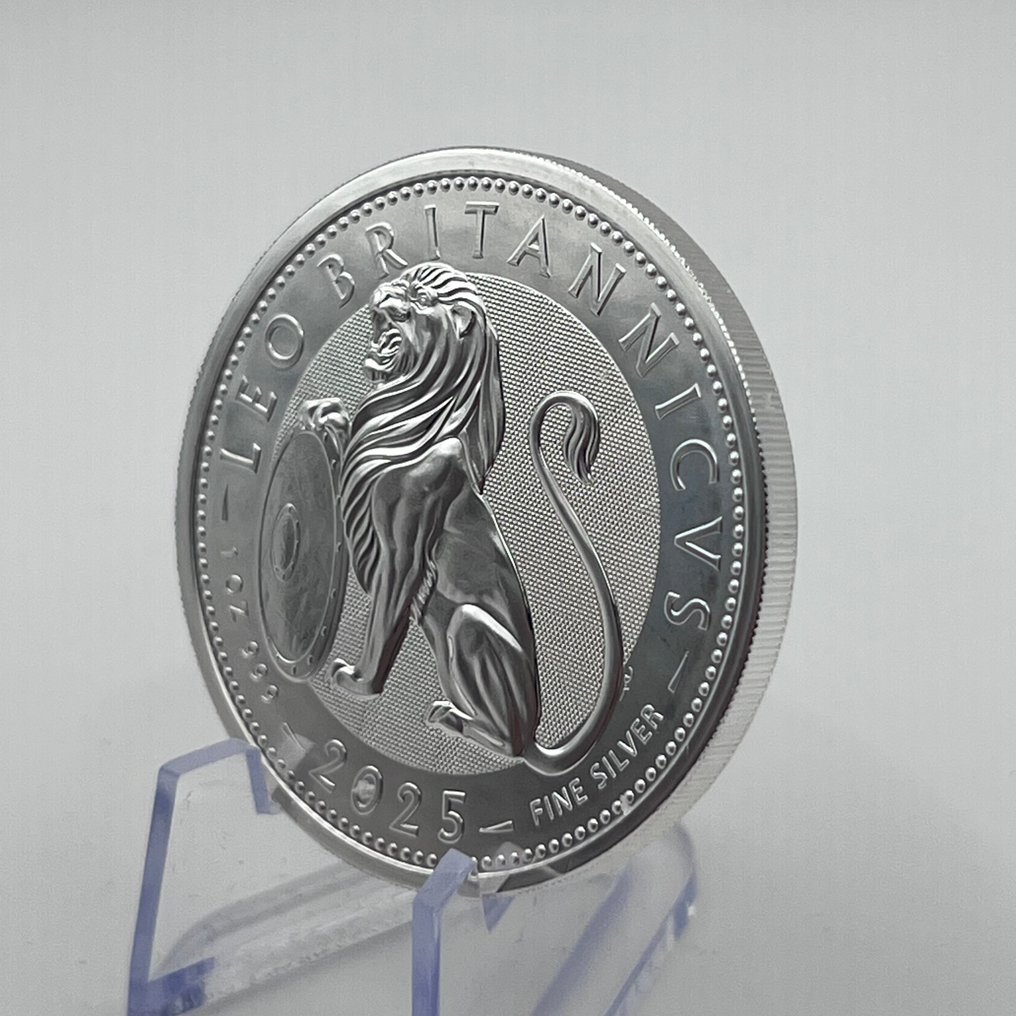 Global. 2025 Set of 3 x 1 oz Silver Coins – The British Lion, Britannia, South Africa Krugerrand ...