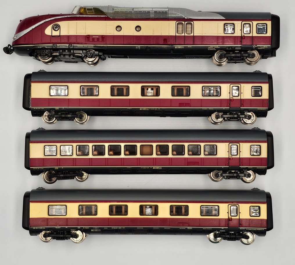 Roco N - 23014 + 23015 + 23005 - Train set (4) - Roco VT 11.5 / 601 ...