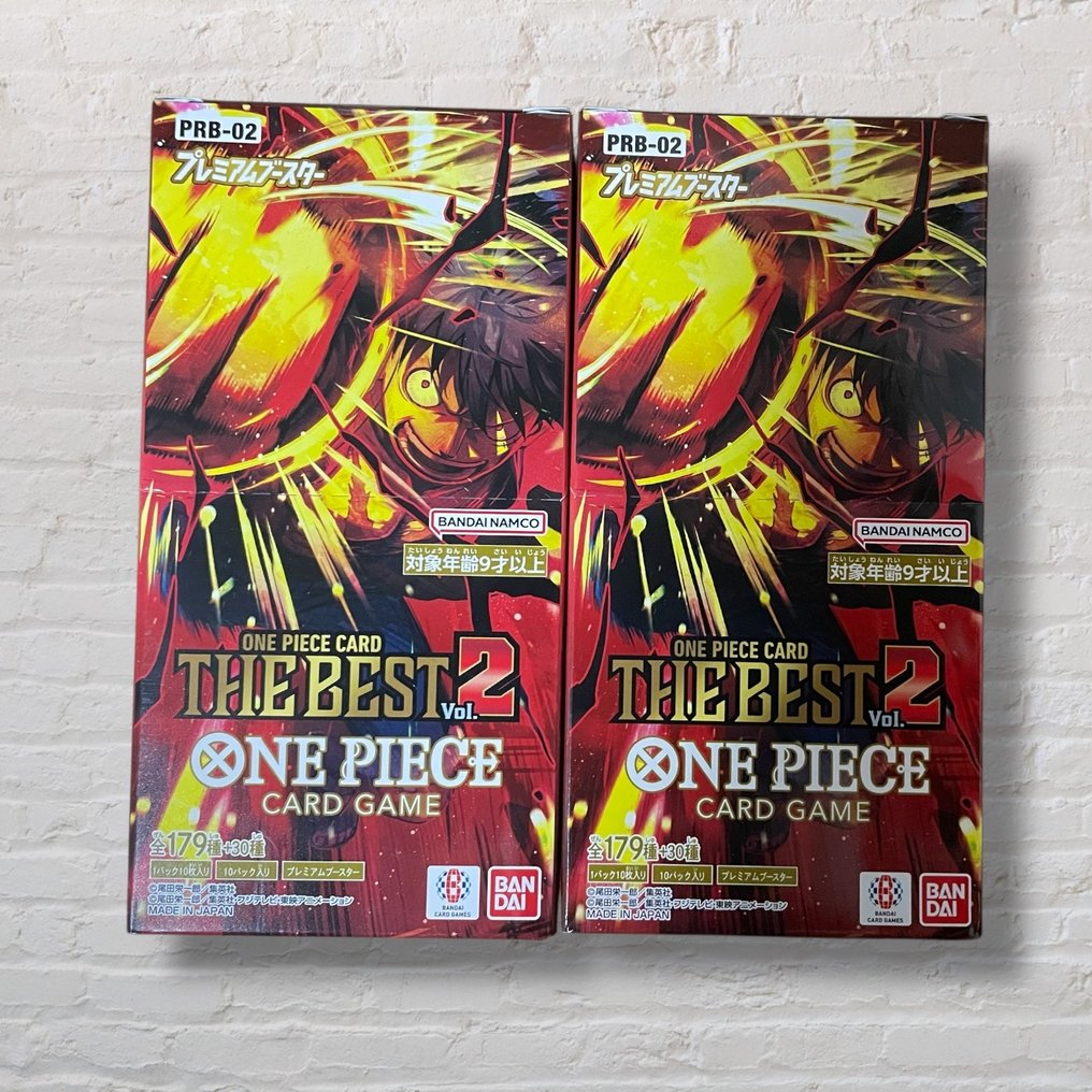 Bandai - 2 Booster box - One Piece - The Best Vol. 2 (PRB-02) - Catawiki