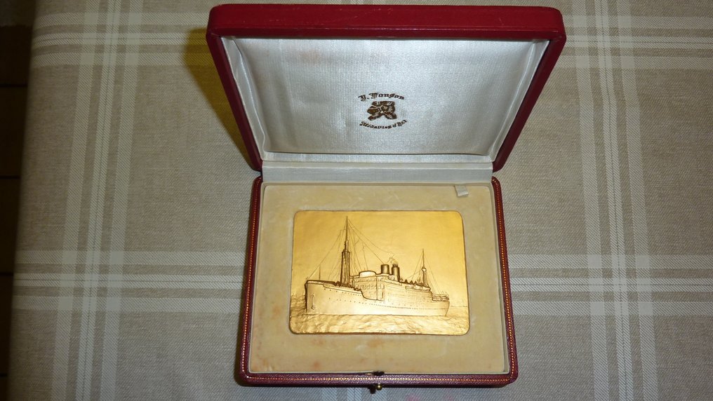 Belgisch-Congo. Plaquette ca 1930 zeldzame perfecte bronzen plaquette ...