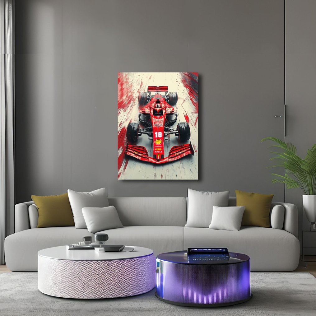 Canvas Fit - Alberto Ricardo - Ferrari de Charles Leclerc: El Rugido ...