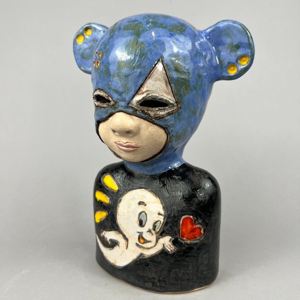 Iwo Rynkiewicz (1970) - sculptuur, Sending u my love-Handmade Ceramic ...