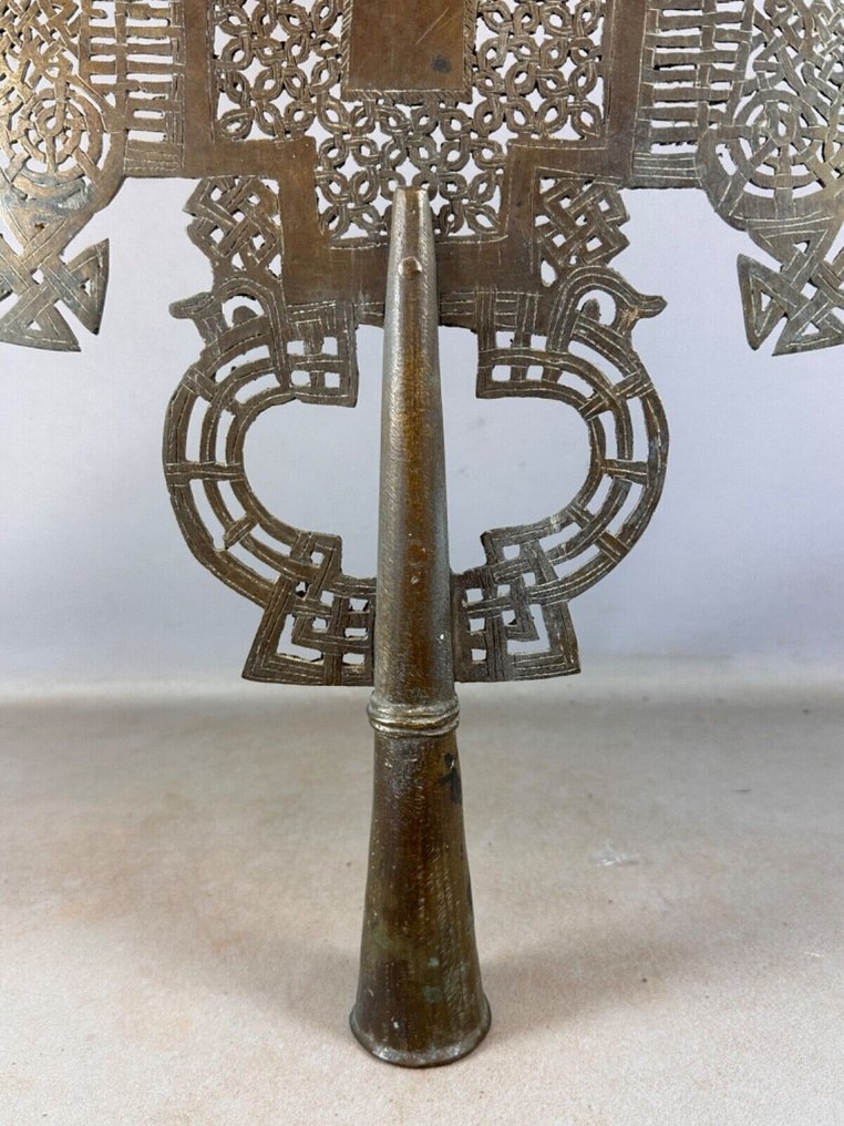 Old African Large Coptic Handcrafted Processional Cross - Ethiopia ...
