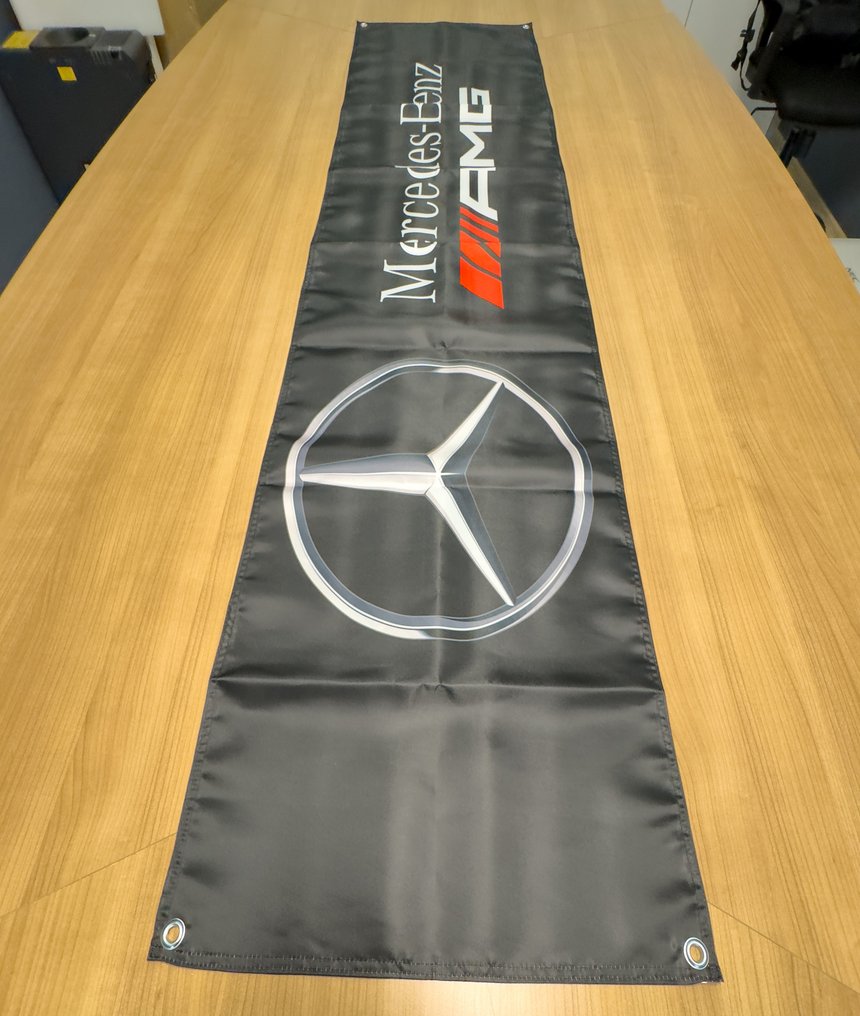 Flag - Mercedes-Benz - Mercedes-Benz AMG Flag - Satin Fabric - XL ...