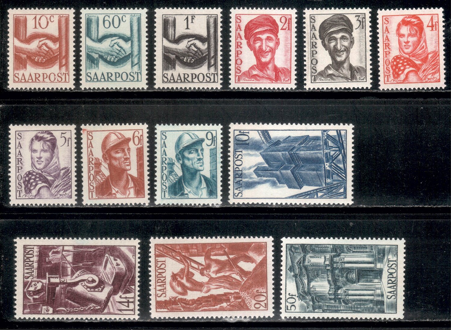 Saarland 1947/1956 - Nearly complete Neusaar collection - Catawiki