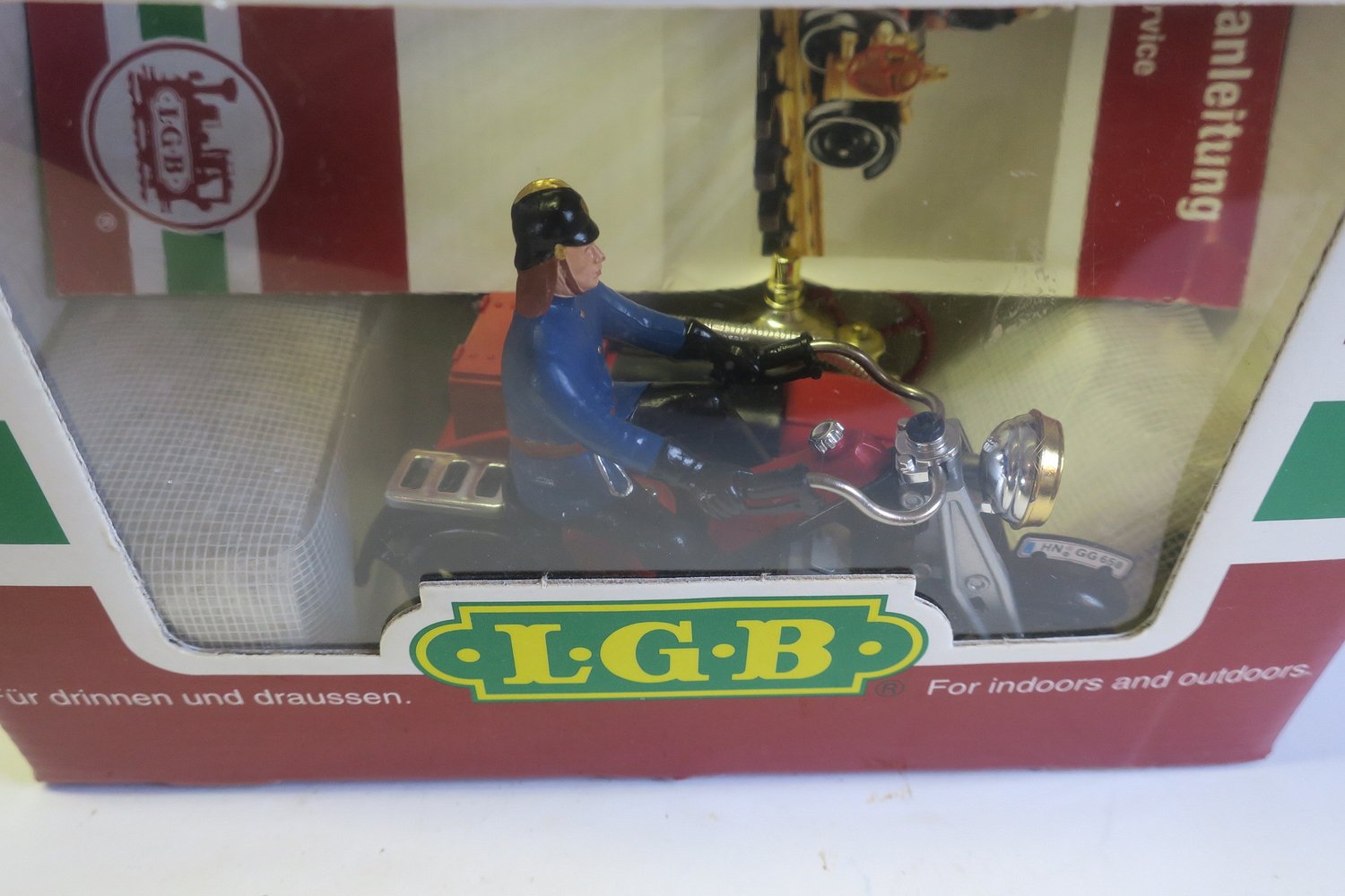 LGB G - 20030 - Diesel locomotive - Firemen rail Motorcycle - Catawiki
