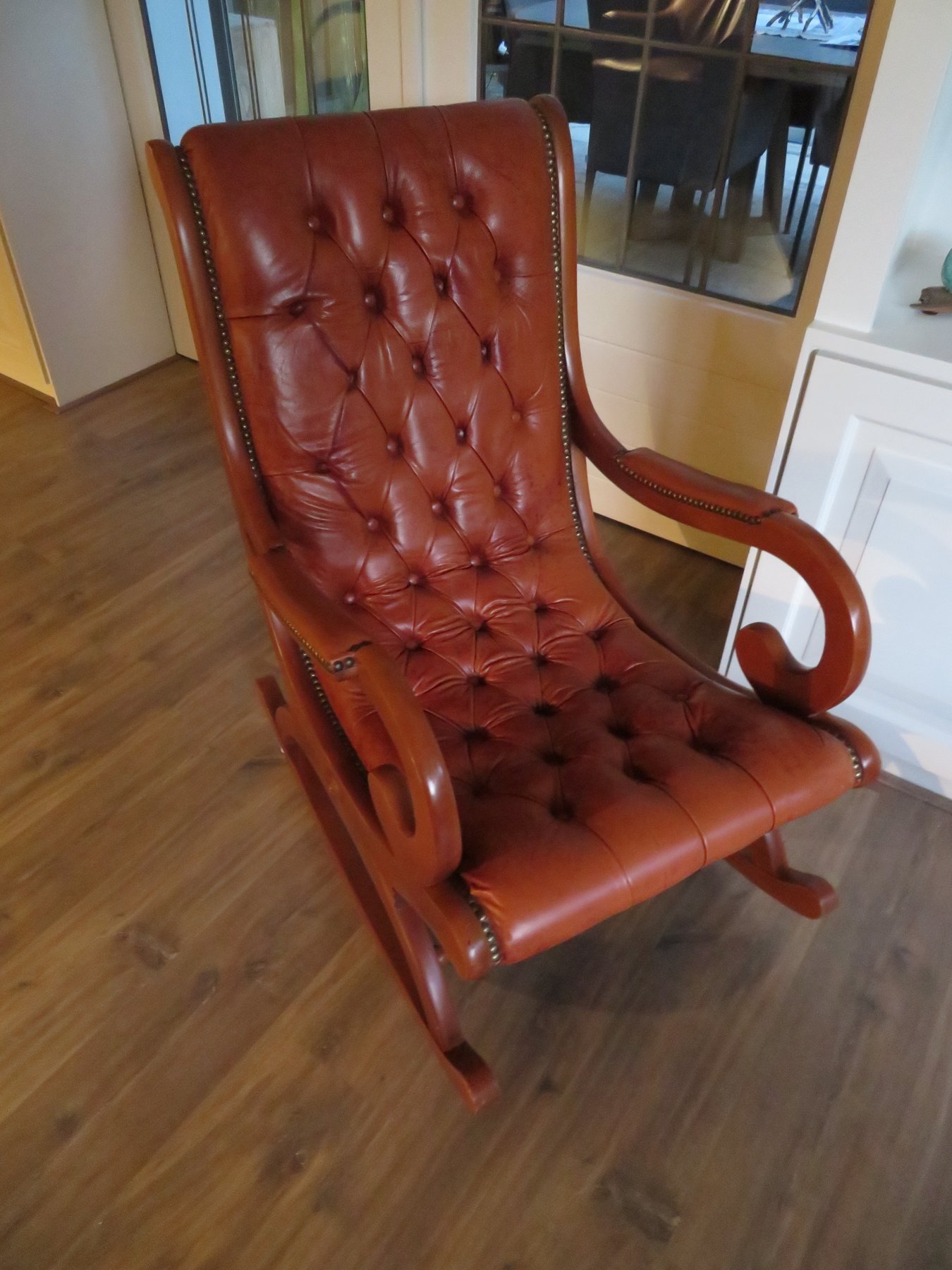 Armchair, Rocking chair Chesterfield style - Catawiki
