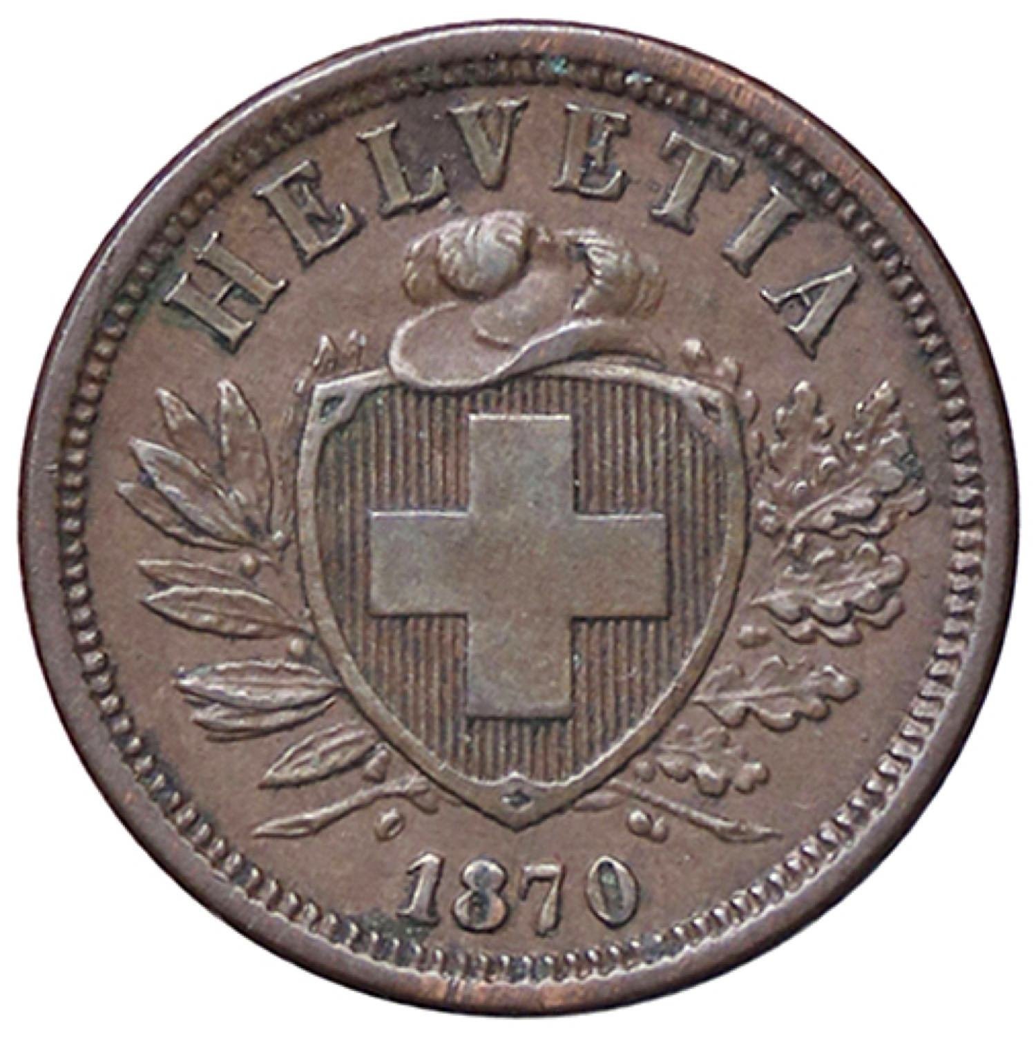 Switzerland, Switzerland, Bern. 5 Rappen 1890 & 2 Rappen - Catawiki