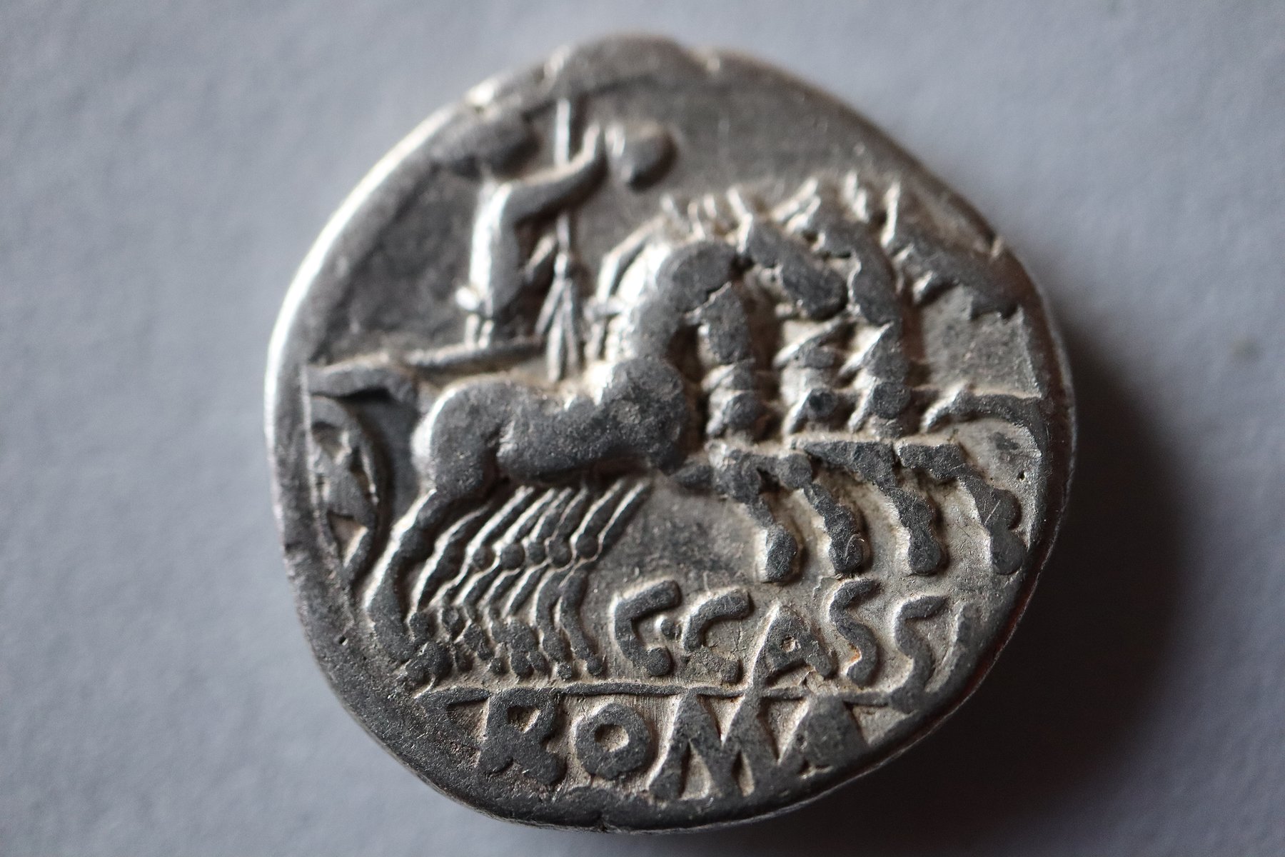 Roman Republic. C. Cassius, 126 BC. AR Denarius, Rome - Catawiki