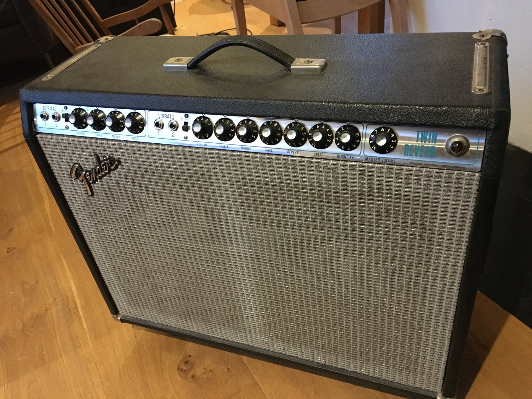 Fender - Twin Reverb silverface - Guitar amplifier, Power - Catawiki