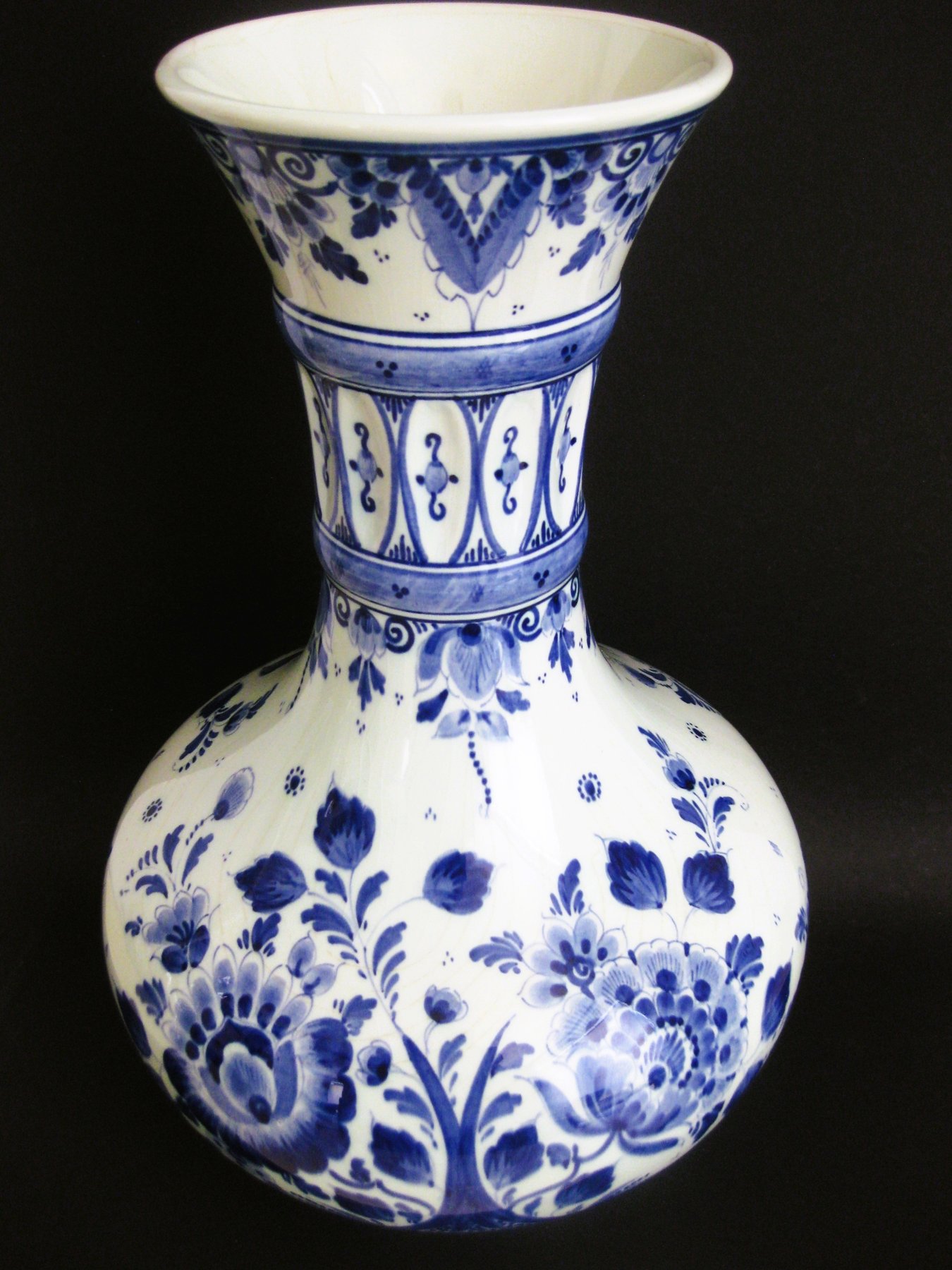 Delft - Large Delft blue belly vase, 37 cm - 1952 - - Catawiki