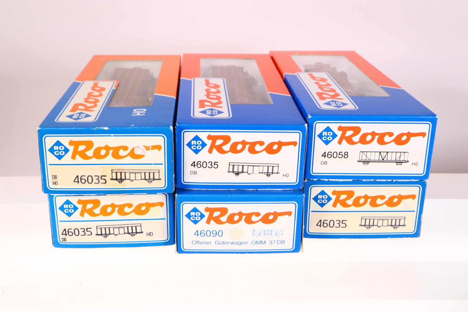 Roco H0 - 46035/46090/46058 - Freight carriage - Six - Catawiki