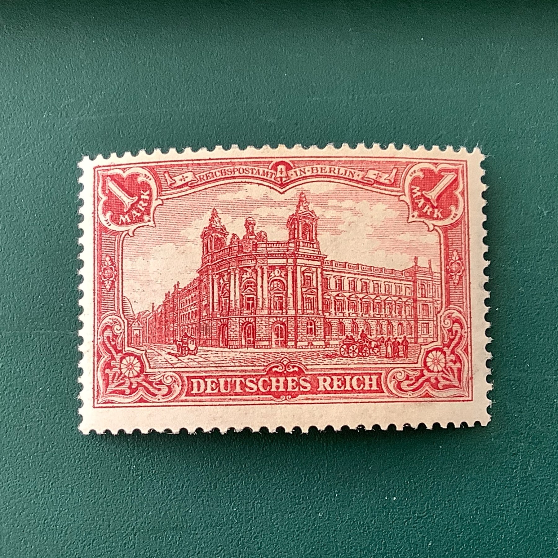 German Empire 1902 - 1 Mark Germania with a photo - Catawiki