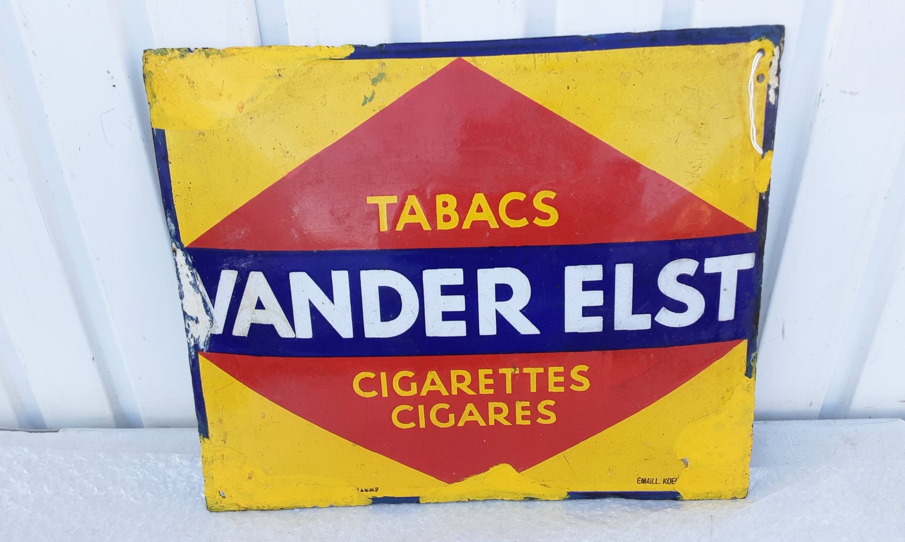 Tabak Vanderelst. - Advertising sign - Enamel - Catawiki