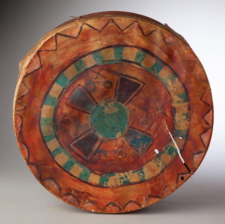 Drum (1) - Wood - Ute drum - Ute Indians - North America - Catawiki