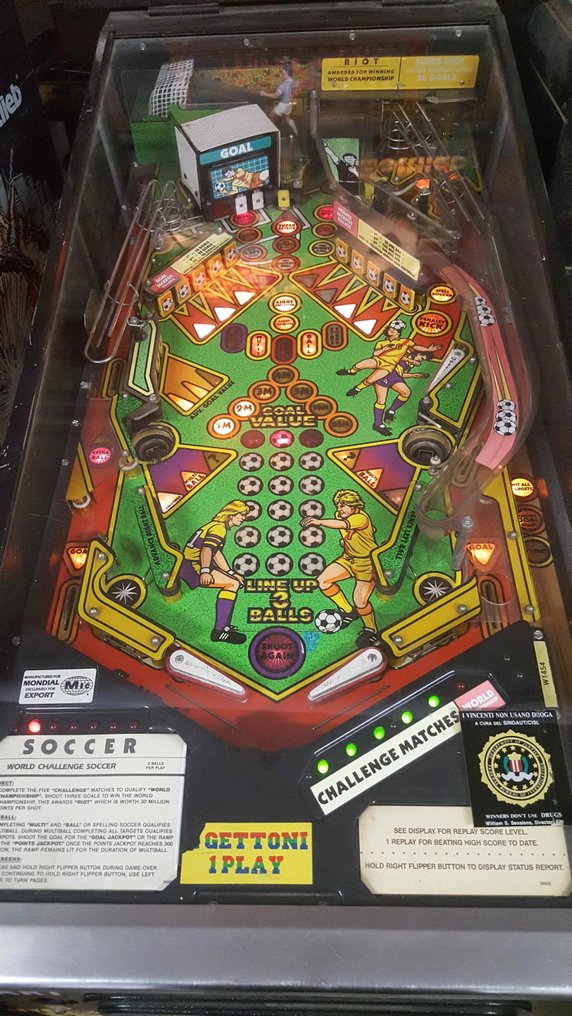Pinball machine - World Challenge Soccer - Gottlieb - Catawiki