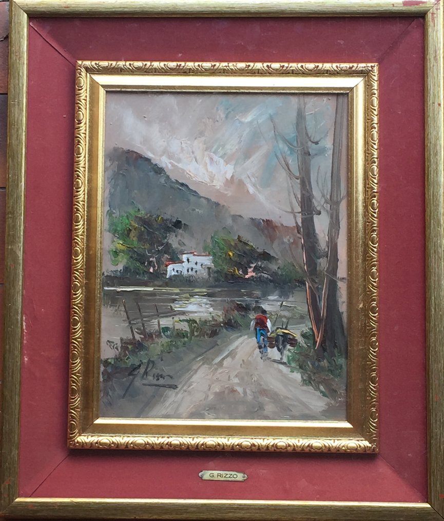 G. Rizzo (20th century) Paesaggio rurale - Catawiki