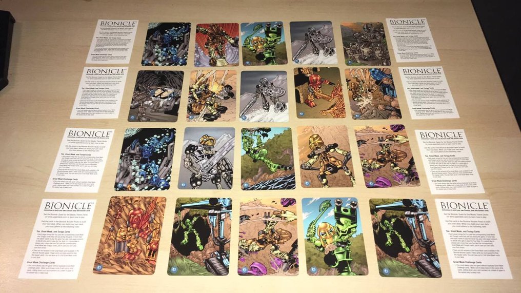 bionicle 2001 card sets 1st edition including rares! - Catawiki