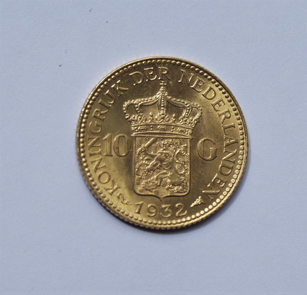 The Netherlands - 10 guilder coin 1932, Wilhelmina - gold - Catawiki