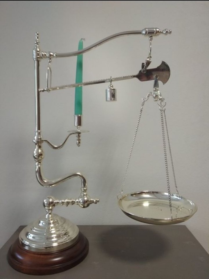Antique silver scales (weight) - Marked by the silversmith - Catawiki