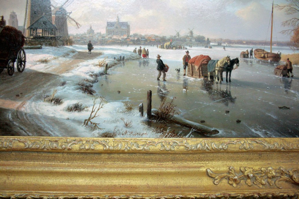 Anton Karssen (1945 - ) - Winter in Haarlem - Catawiki