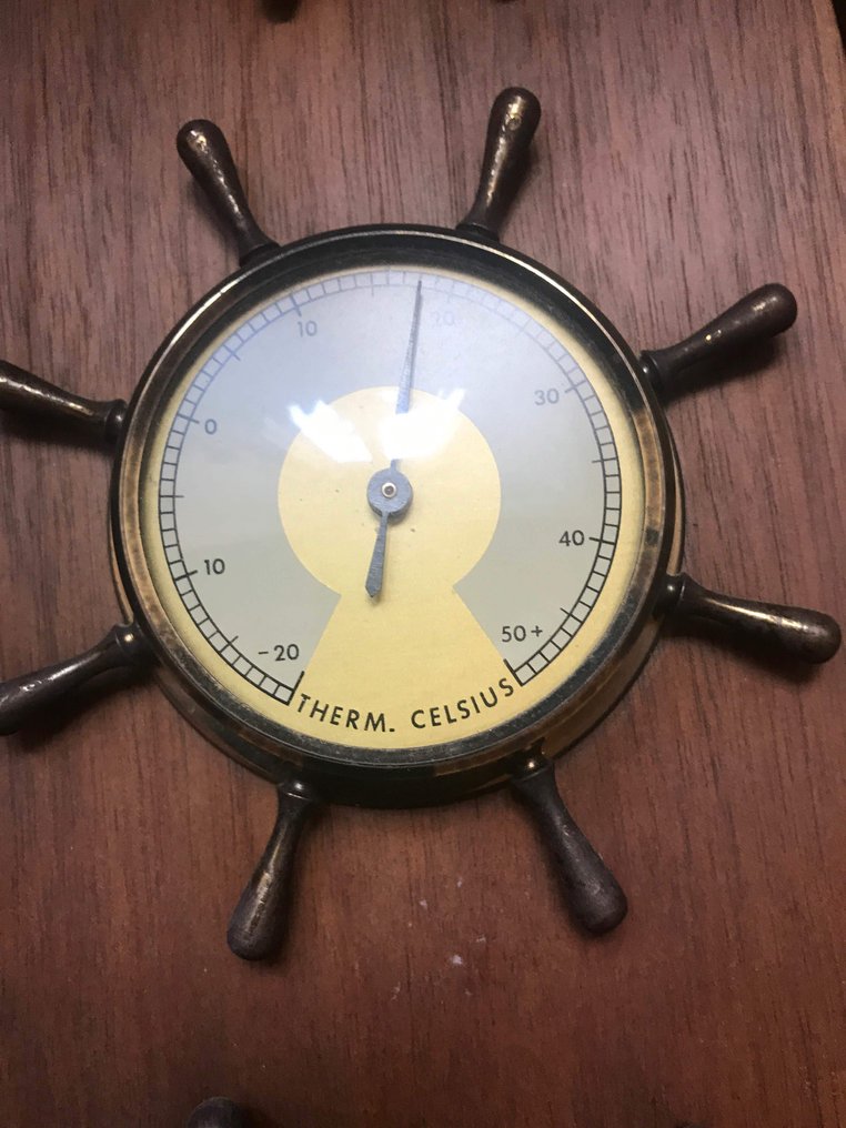 Huger - Barometer - Wood brass - Catawiki
