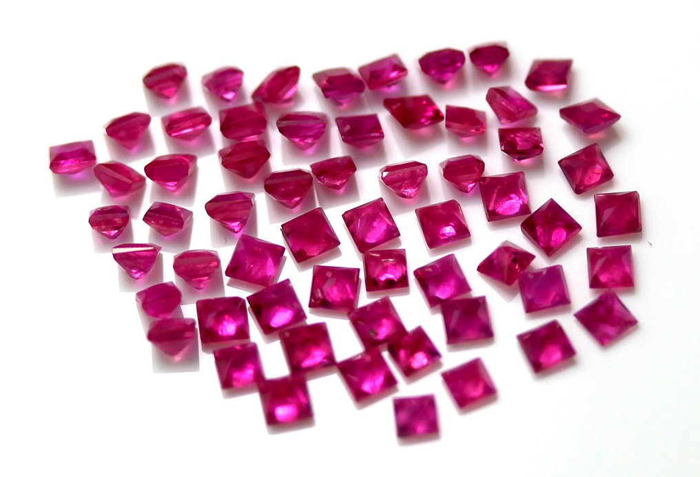 60 pcs Rubí - 3.03 ct - Catawiki