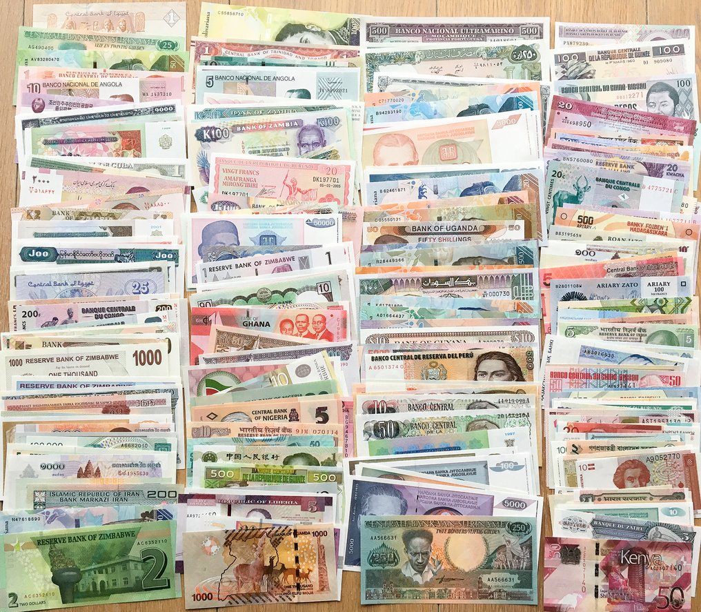 World. 200 Different banknotes - Catawiki