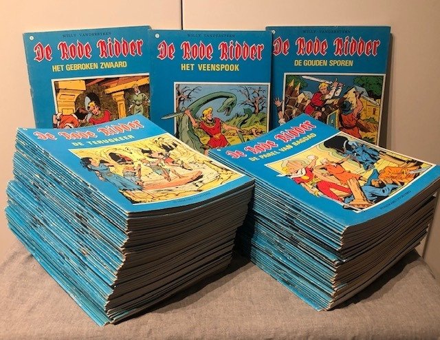 De Rode Ridder 1 t/m 106 - Complete serie blauwe reeks - Stapled ...