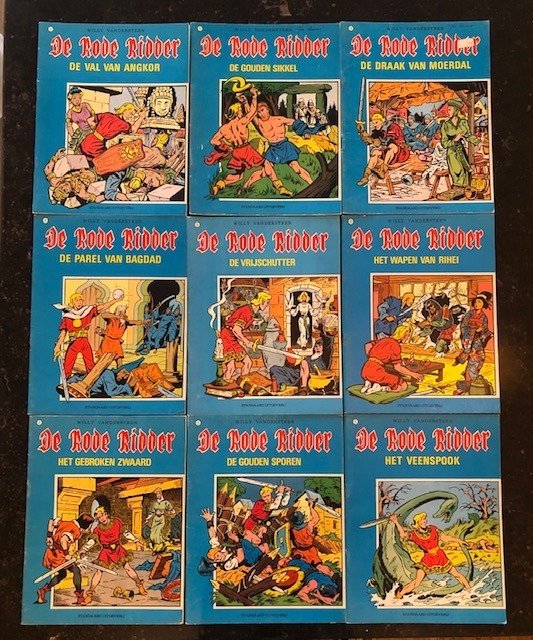 De Rode Ridder 1 t/m 106 - Complete serie blauwe reeks - Stapled ...