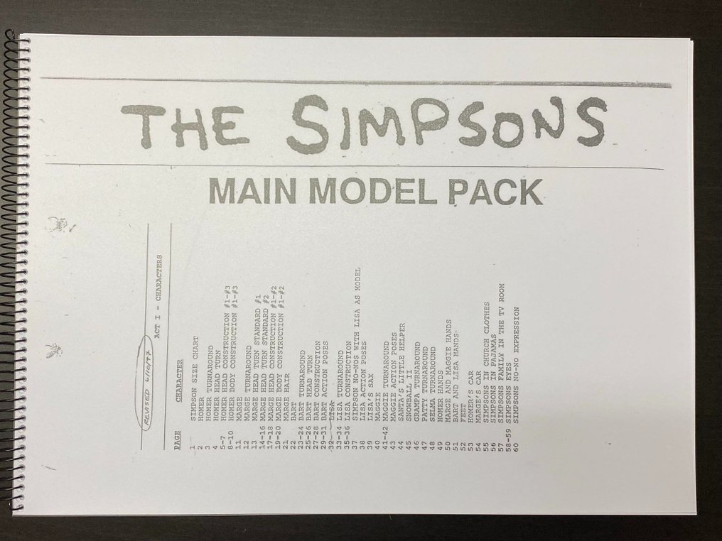 The Simpsons - Main Model Pack, Act I Characters - Revised - Catawiki