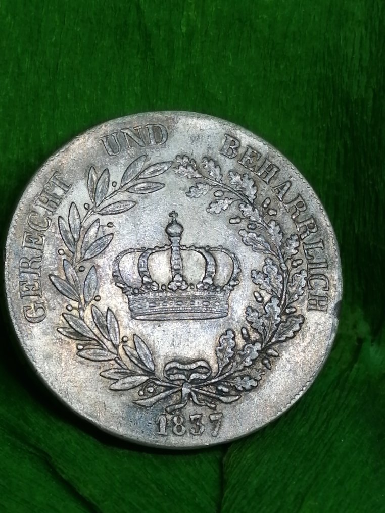 Germany, Bayern. Ludwig I., (1825-1848). Kronentaler 1837, - Catawiki