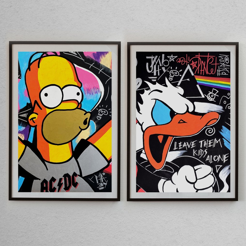 Josh Mahaby (1982) - Hard Rock Homer + Duck Side of the Moon (LOT 2 ...