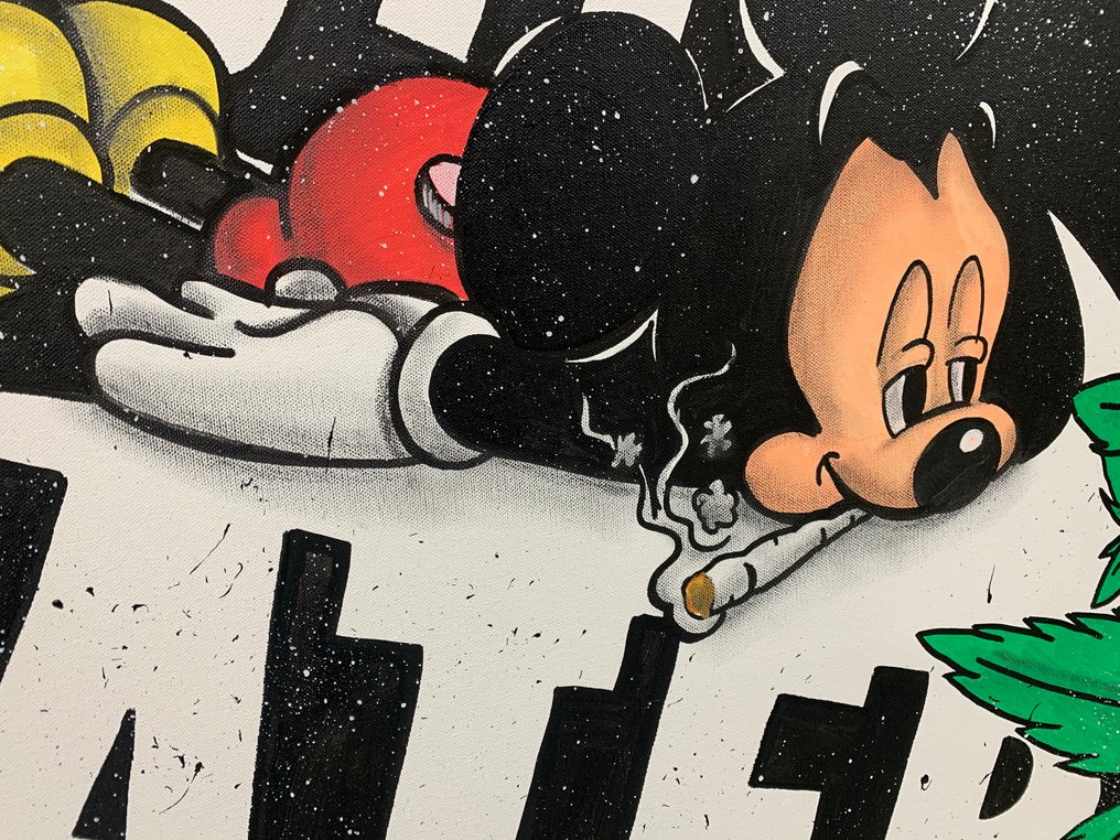 Mickey Mouse High On Weed