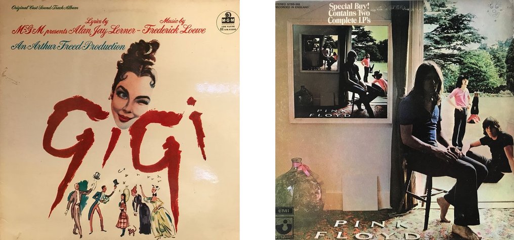 Pink Floyd Very Collectable Vinyl Lot - 2 LP " Ummagumma " (Censored USA Sleeve) / LP " OST Gigi ...