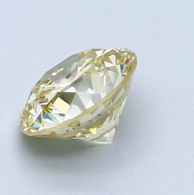 1 pcs Diamant - 1.88 ct - Rund - Fancy bräunlich- gelb - VS2 - Catawiki