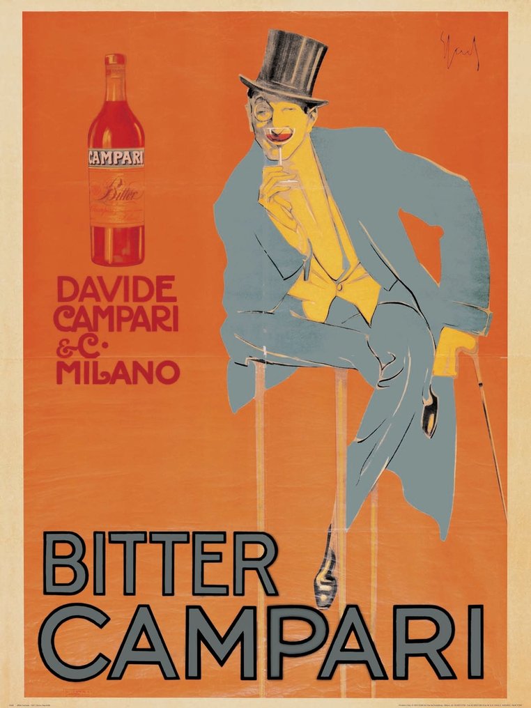 Enrico Sacchetti - Bitter Campari - 1921 - 1990s - Catawiki