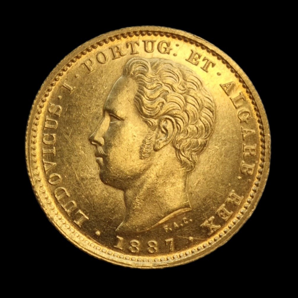 Portugal. D. Luís I (1861-1889). 5000 Reis 1887 - 2º Tipo - Catawiki
