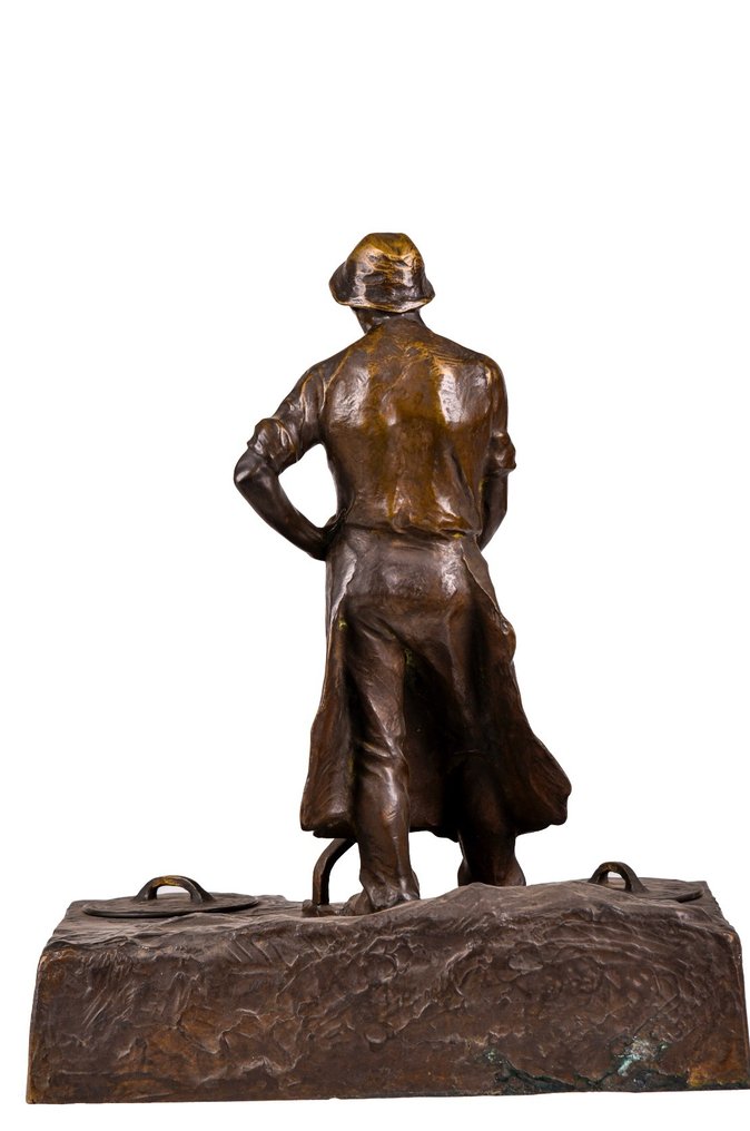 Adolf Josef Pohl (1872 - 1930) - Sculpture, inkwell "il - Catawiki