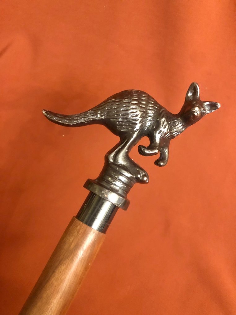 An unusual walking stick. Handle designed as an Australian - Catawiki