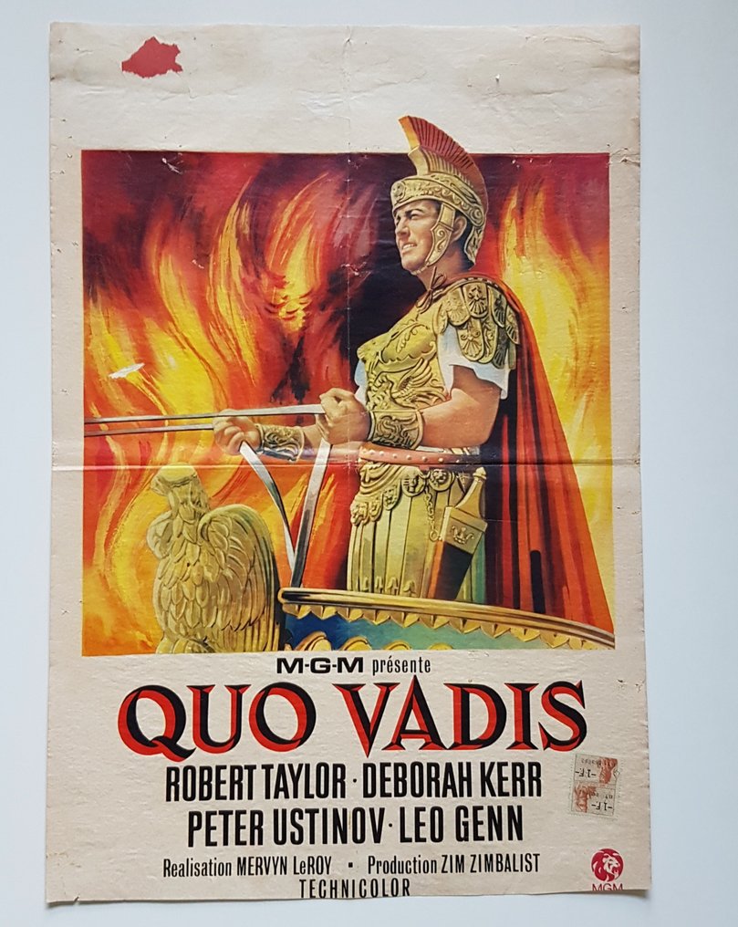 Quo Vadis - Peter Ustinov - Poster, Original Belgian Cinema - Catawiki