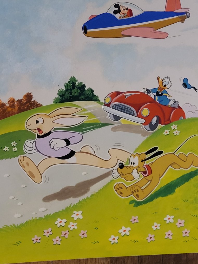 Donald Duck - Max Hare, Donald, Mickey and Pluto - Original - Catawiki