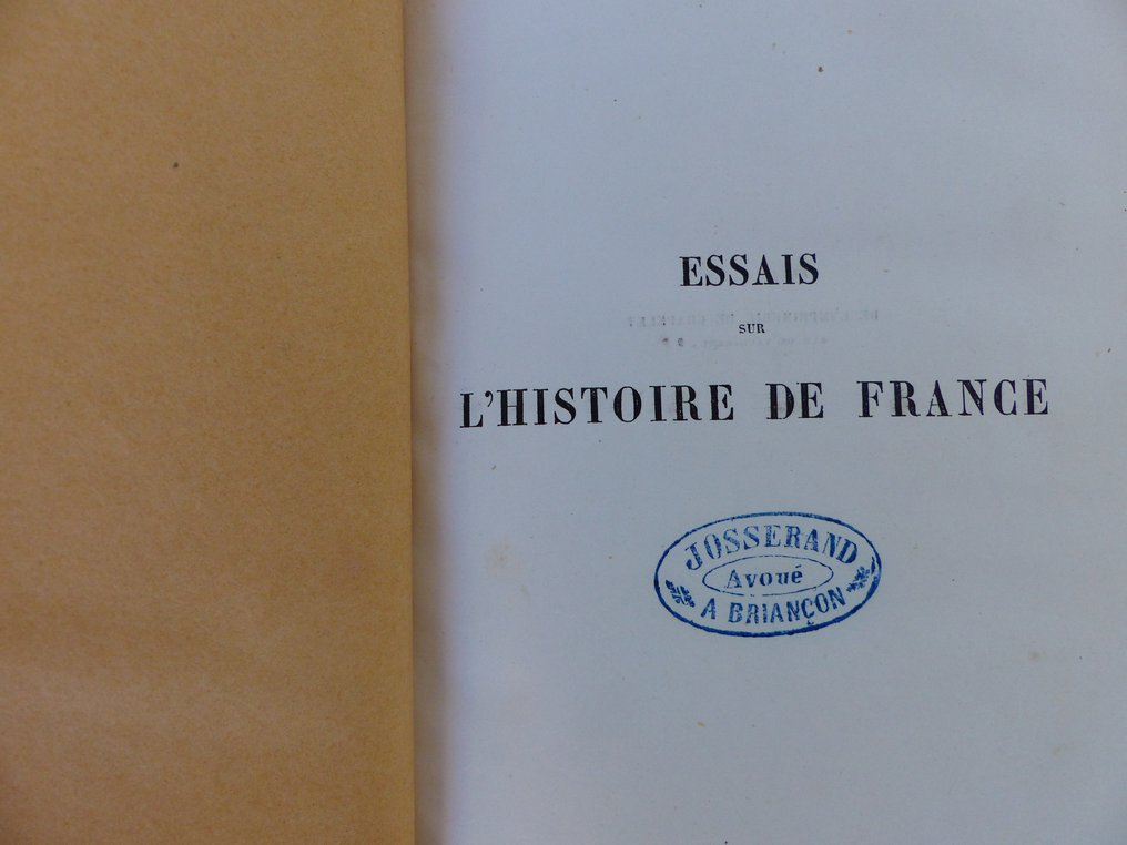 M. Guizot - Essais sur l'histoire de France - 1847 - Catawiki M. Guizot - Essais sur l'histoire de France - 1847 - Catawiki