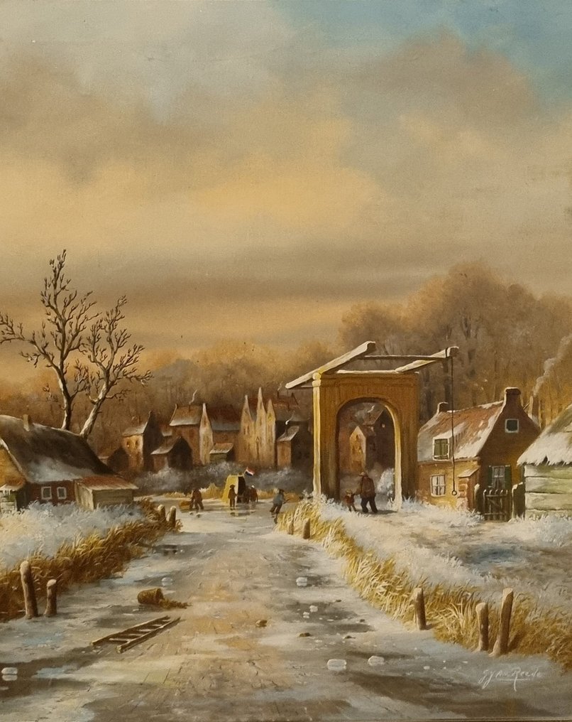 G.J.A. van Reede (1929-1998) - Winterlandschap - Catawiki