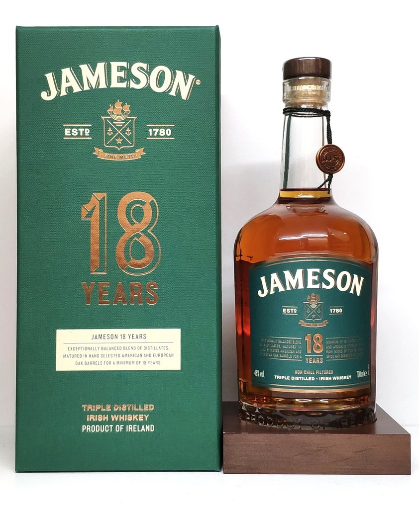 Jameson 18 years old Triple Distilled - 700ml - Catawiki Jameson 18 years old Triple Distilled - 700ml - Catawiki