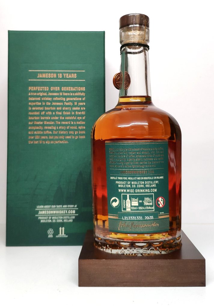 Jameson 18 years old Triple Distilled - 700ml - Catawiki Jameson 18 years old Triple Distilled - 700ml - Catawiki