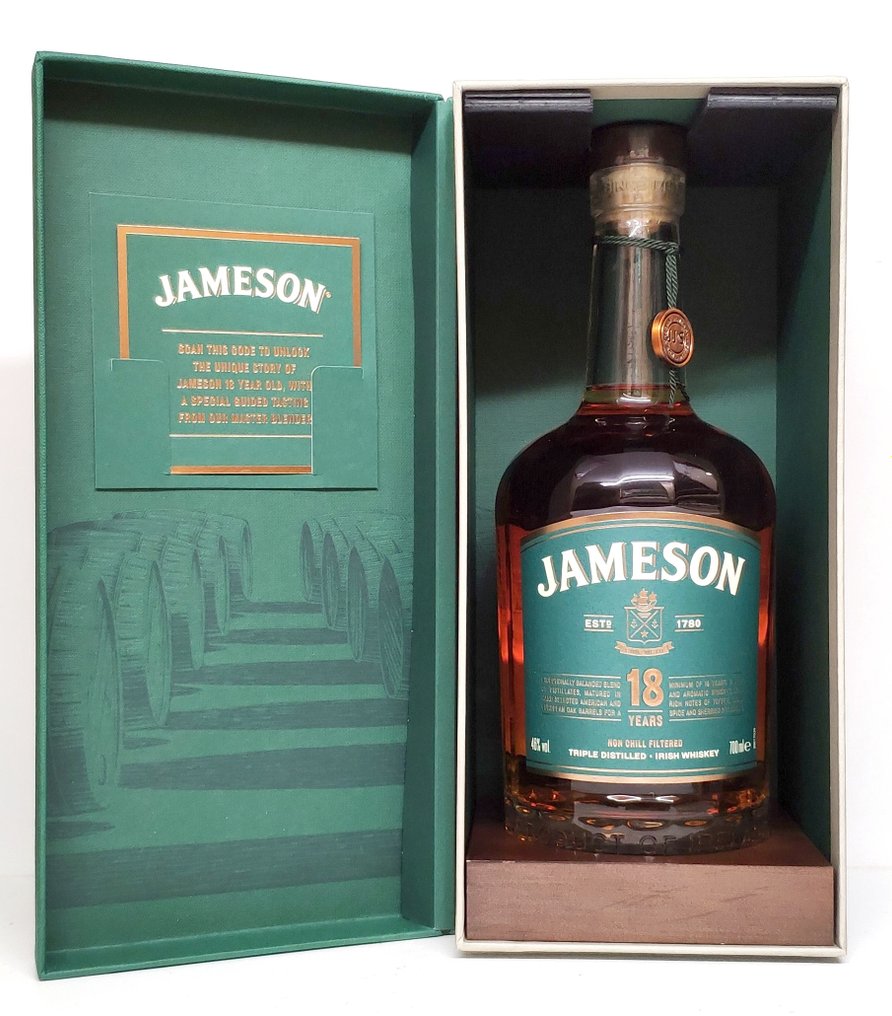 Jameson 18 years old Triple Distilled - 700ml - Catawiki Jameson 18 years old Triple Distilled - 700ml - Catawiki