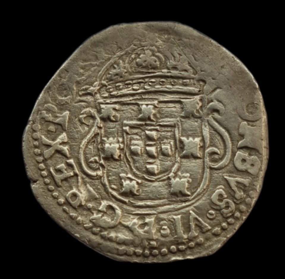 Portugal. D. Afonso VI (1656-1667). Tostão (100 Reis) - - Catawiki