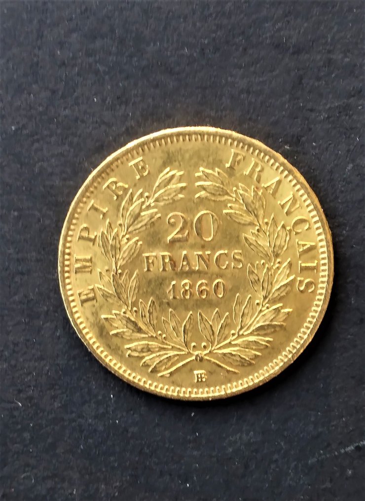 France. 20 Francs 1860 BB, Napoléon III - Catawiki